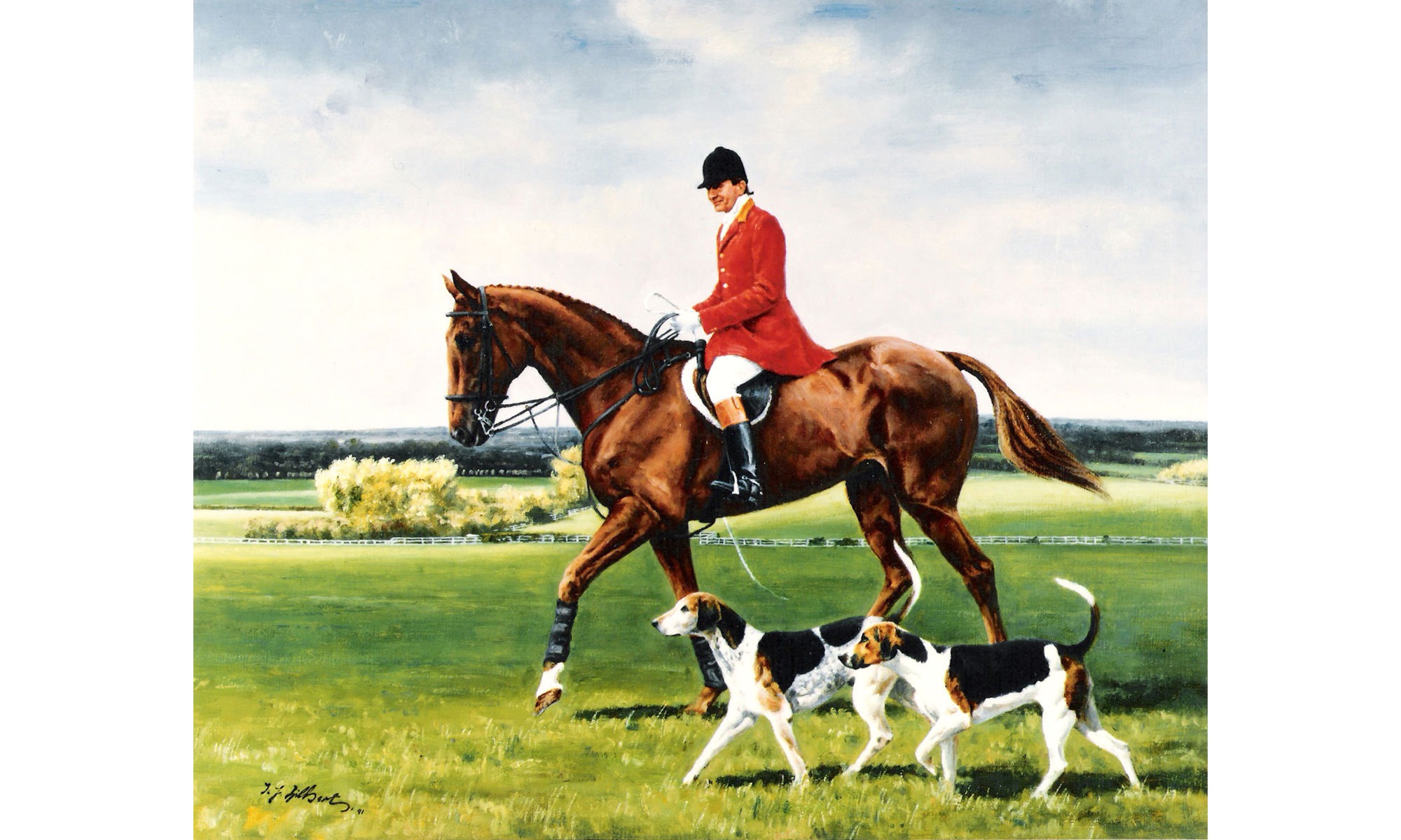 Artist Terence J Gilbert. Equestrian portraits and paintings on racing ...